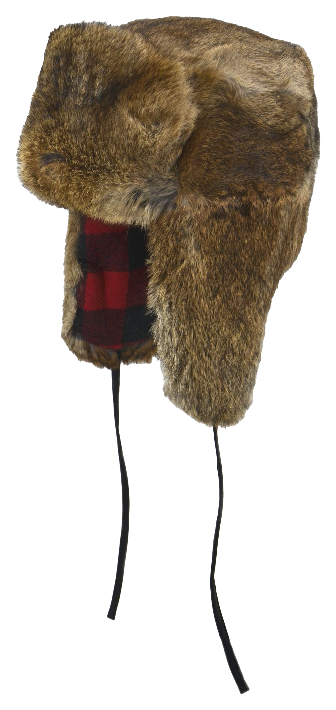 Crown Cap Rabbit Full Fur Cap with Buffalo Check Liner | Cabela's